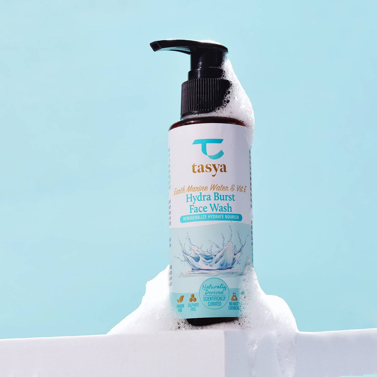 Tasya Earth Marine Water & Vitamin E Hydra Burst Face Wash | Remineral ...