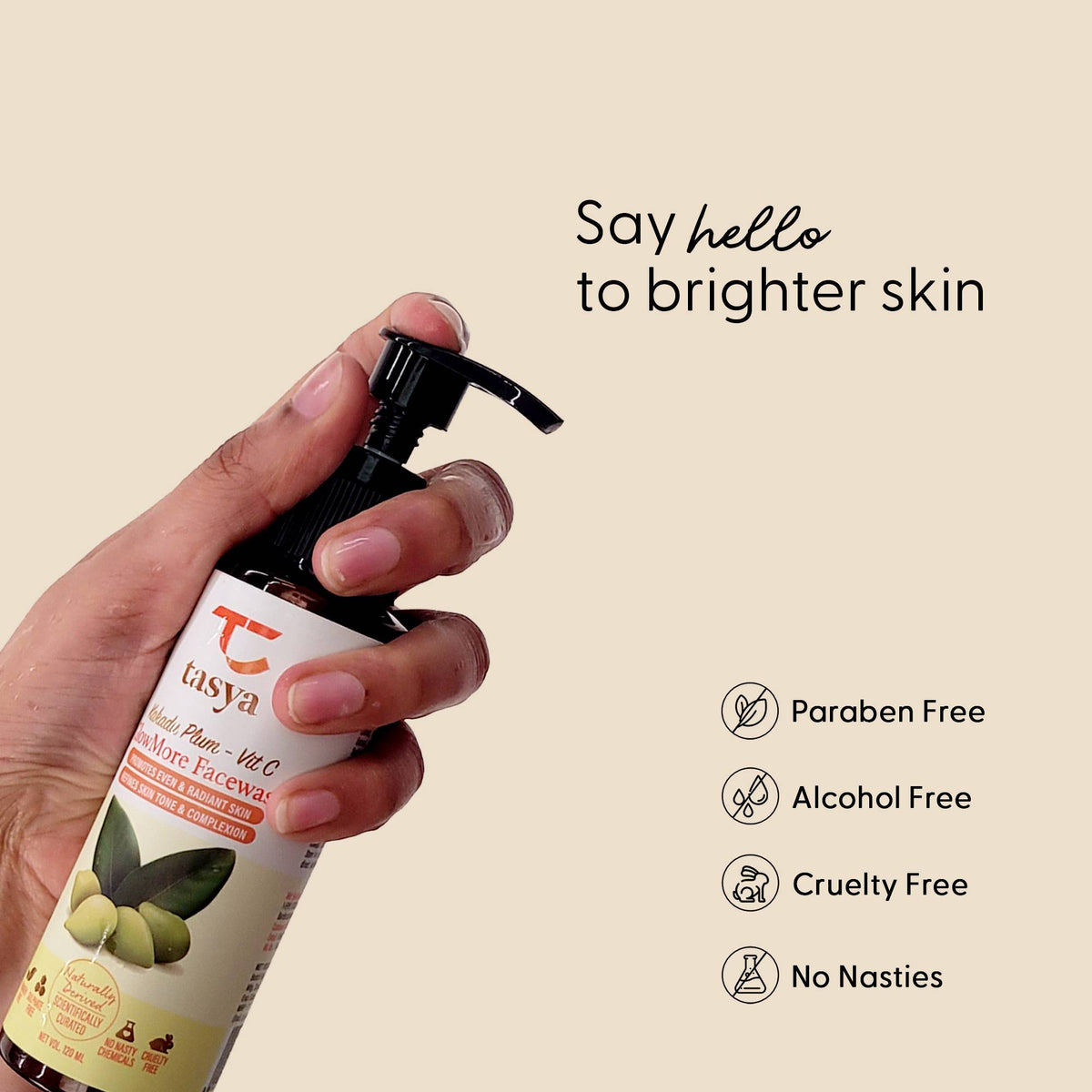 Tasya Vitamin C Kakadu Plum Glow More Face Wash 120ml | Tasya